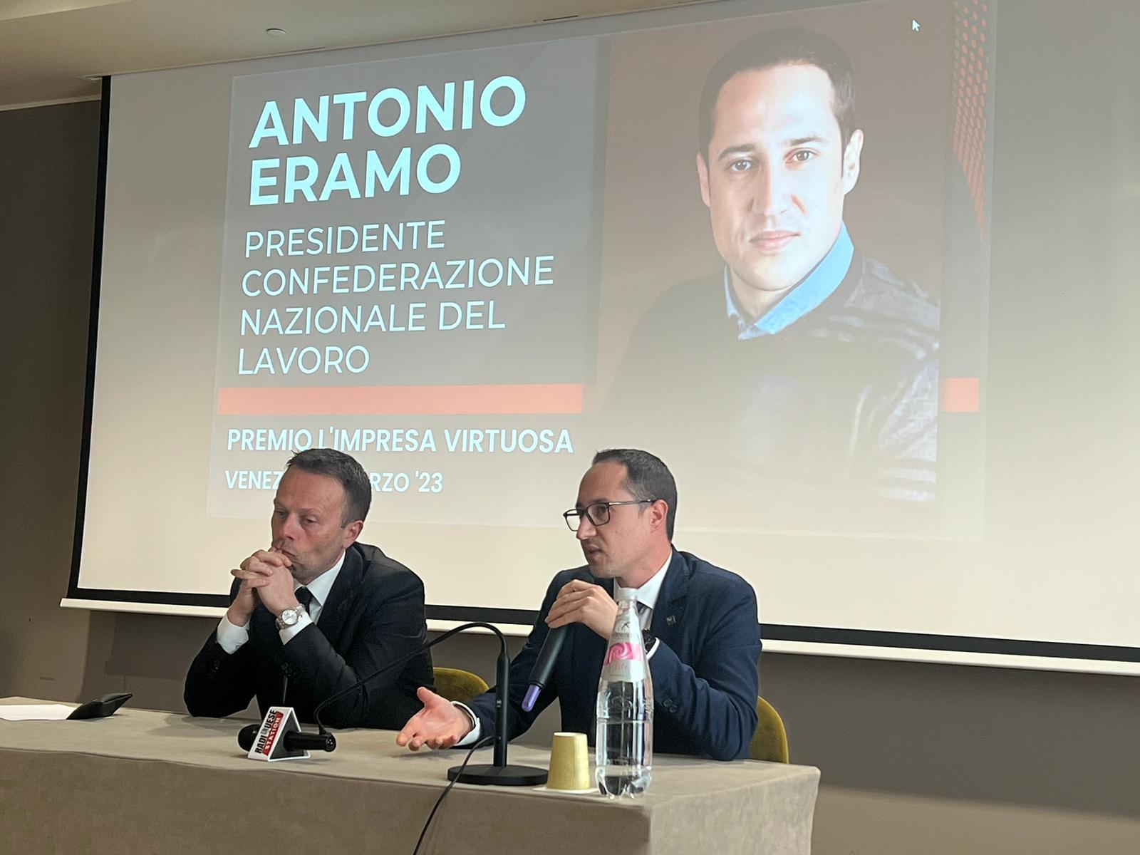 Premiazione “L’Impresa Virtuosa”, l’intervento del Presidente Eramo ...